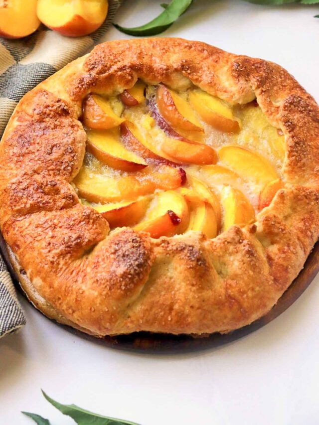 Rustic Peach Galette Recipe Story - Simply Low Cal