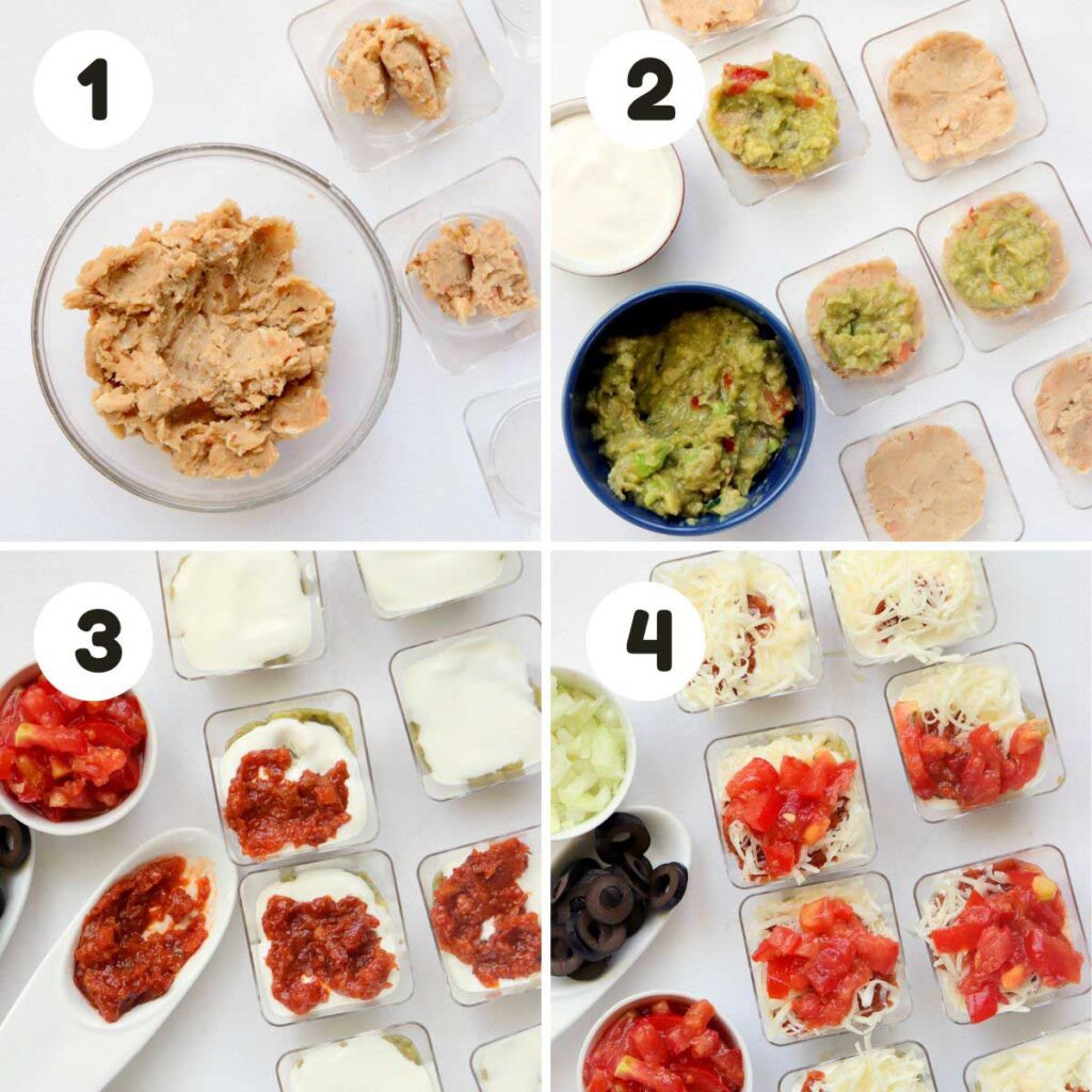Individual Taco Dip Cups - Simply Low Cal