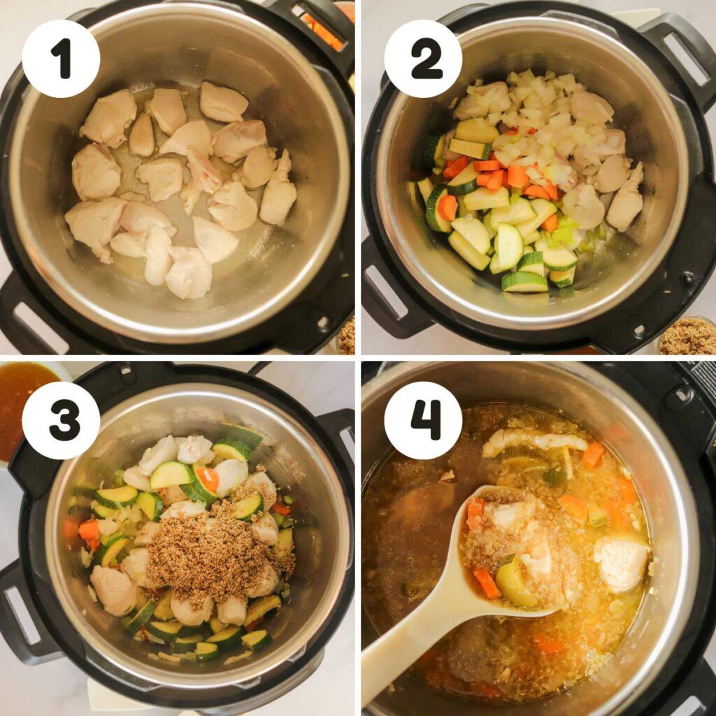 Instant Pot Chicken Quinoa Soup - Simply Low Cal