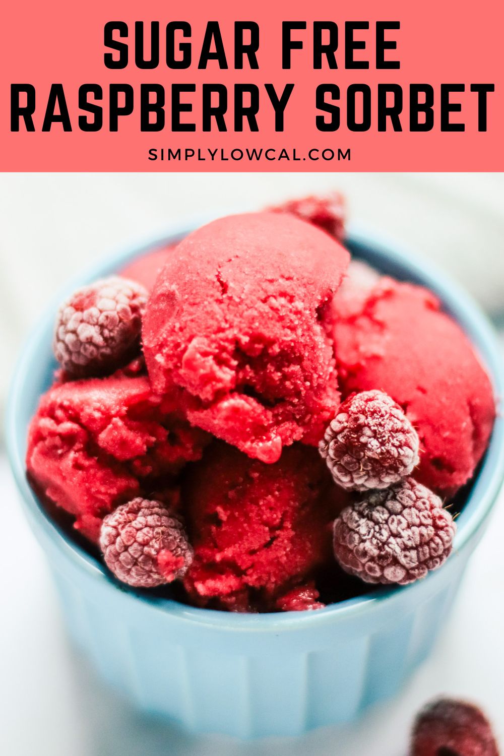 Sugar Free Raspberry Sorbet - Simply Low Cal