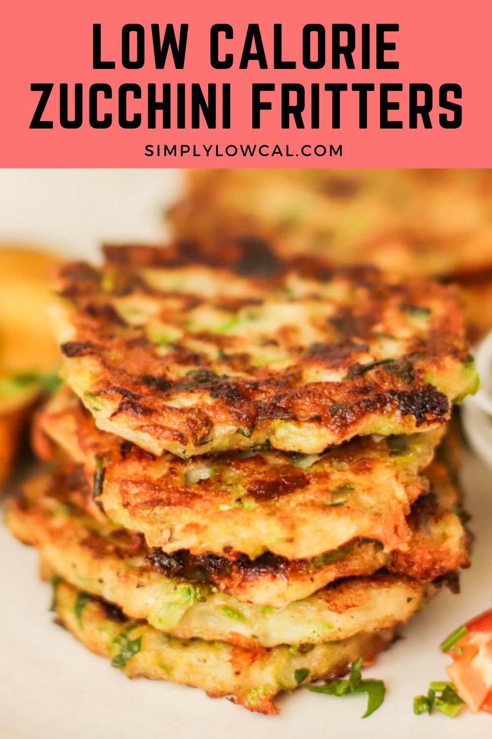 Low Calorie Zucchini Fritters - Simply Low Cal