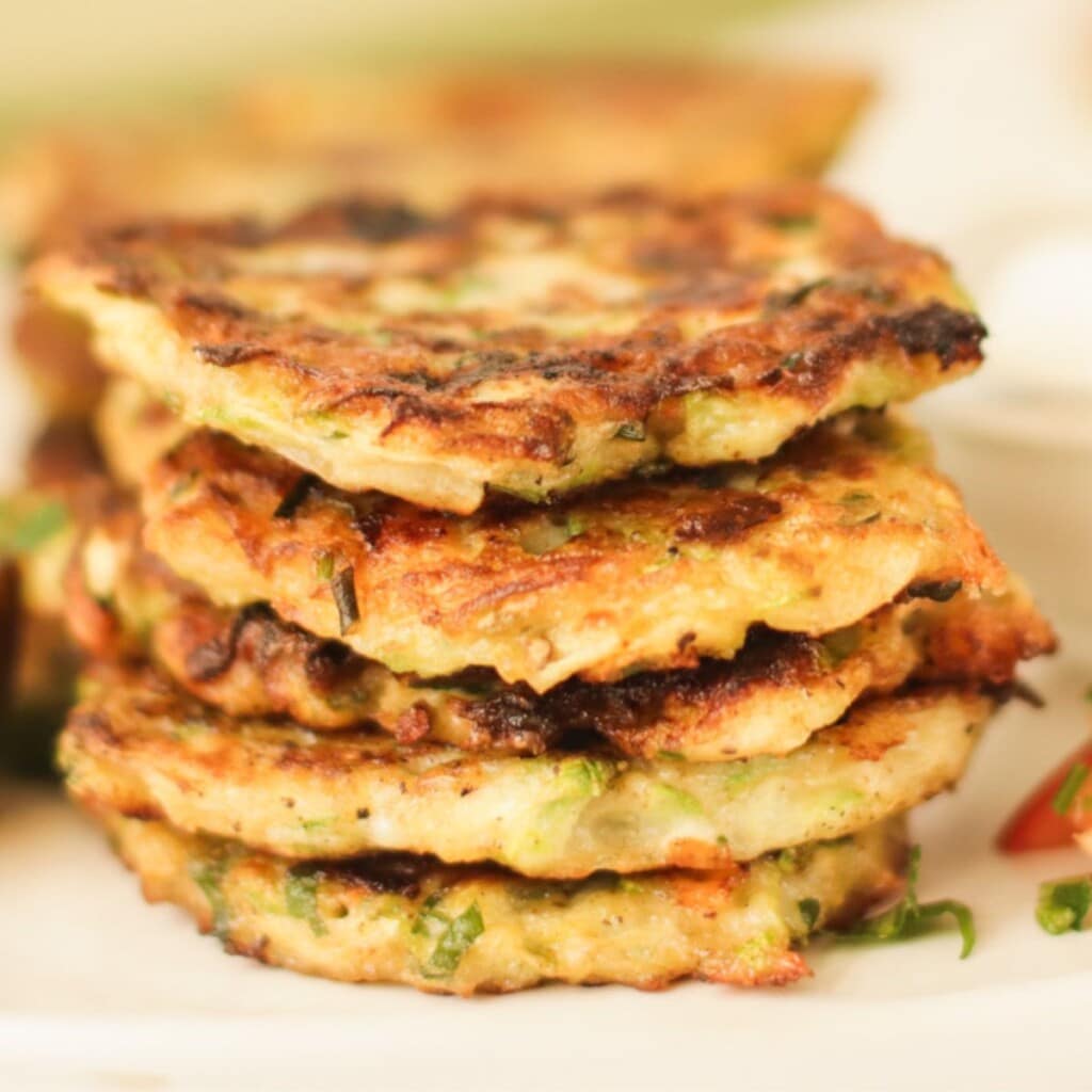 Low Calorie Zucchini Fritters - Simply Low Cal