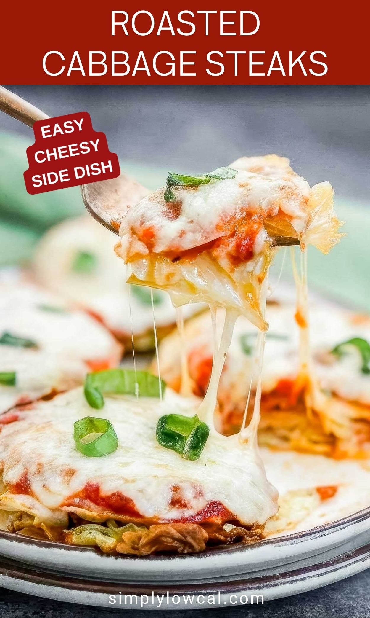 Cheesy Cabbage Steaks - Simply Low Cal